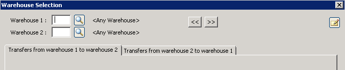 Warehouse Transfer Matrix
